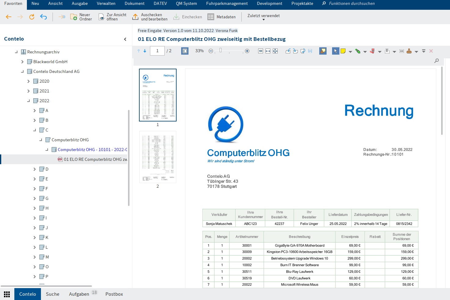 ELO for SAP: die intelligente Verbindung Ihrer Systemwelten - REISSWOLF